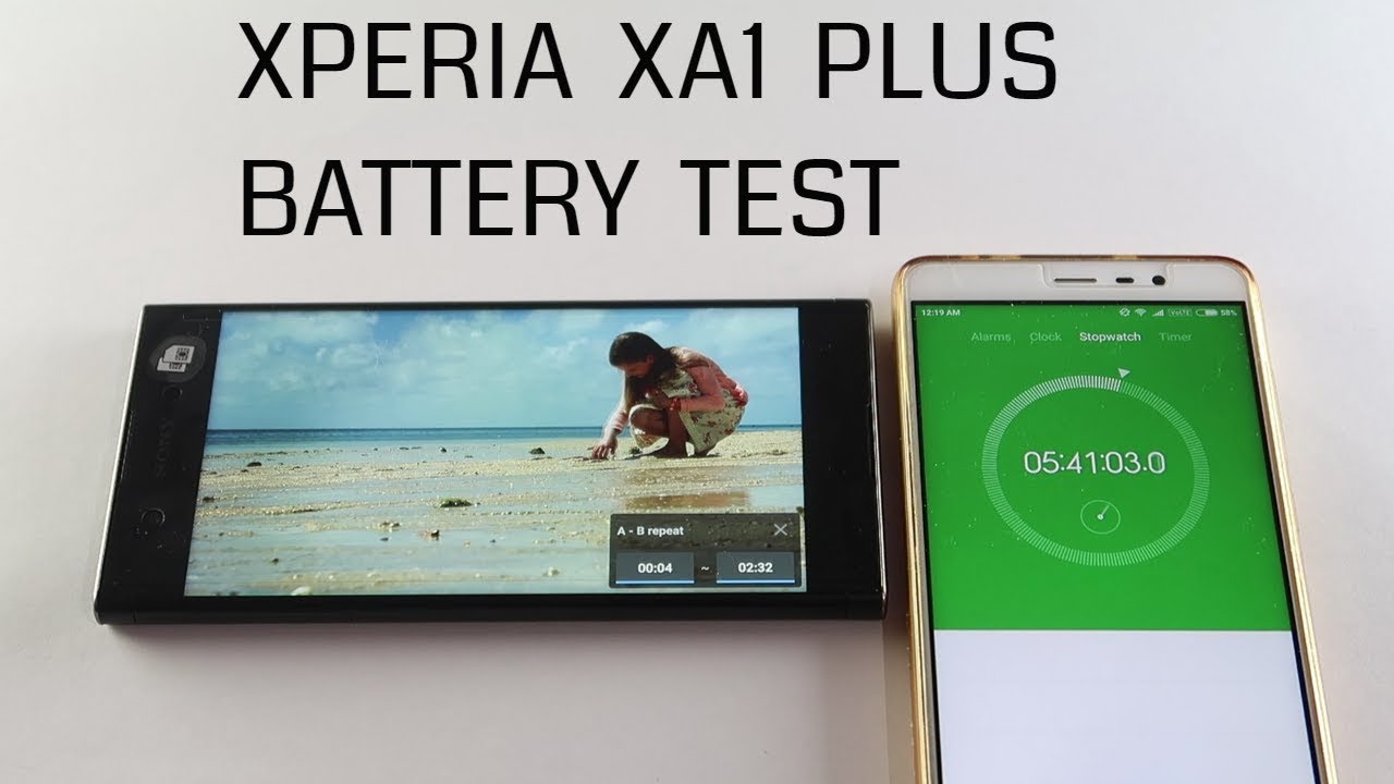 SONY XPERIA XA1 PLUS BATTERY PERFORMANCE TEST !!! - YouTube