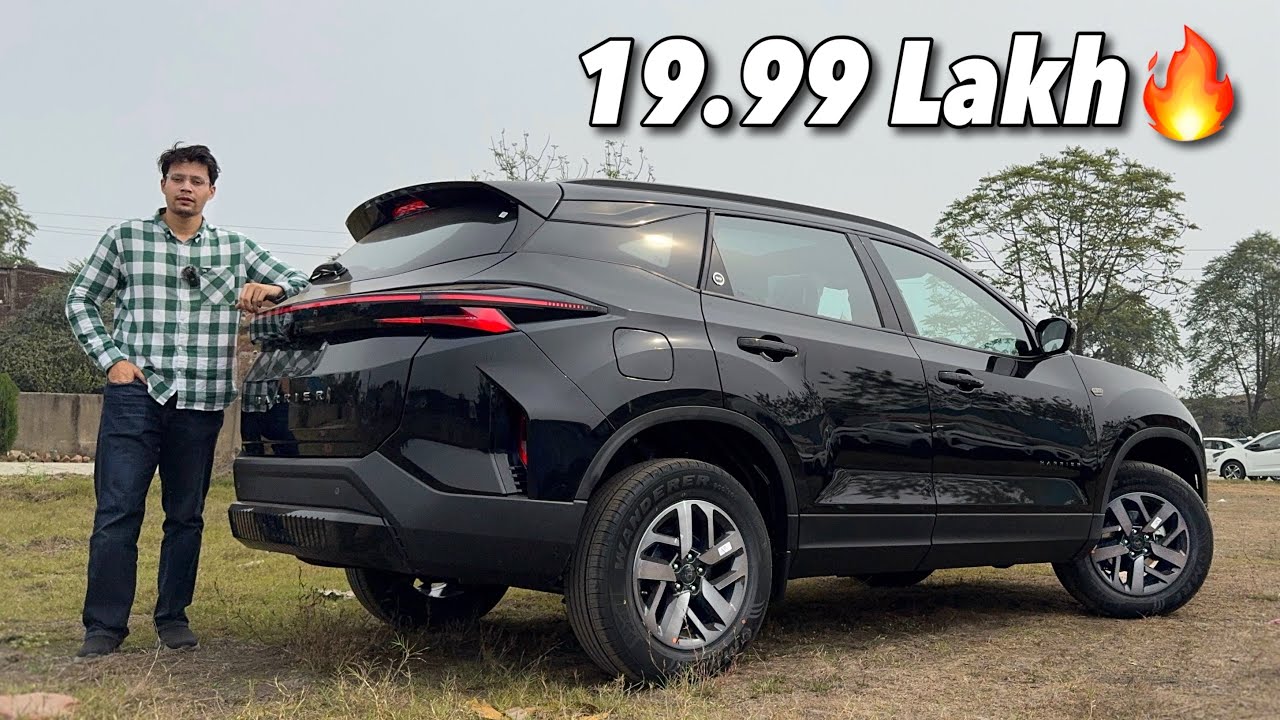 Bhaukaal Base Model🔥 2024 Tata Harrier Pure Plus S Dark Edition Review ...