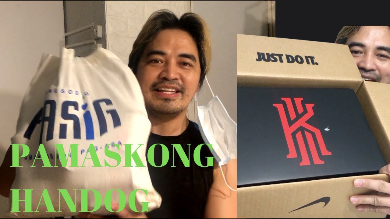 PASIG PAMASKONG HANDOG PLUS KYRIE SHOES UNBOXING - YouTube