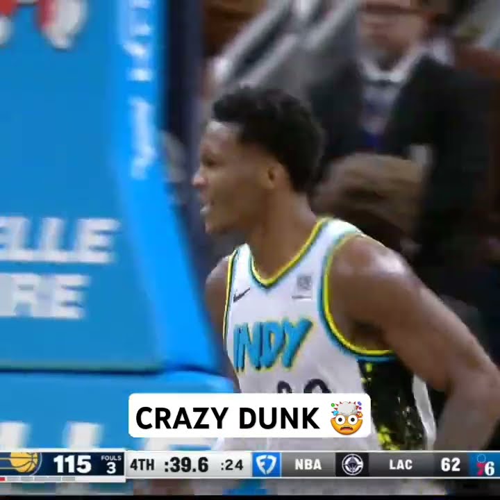 Benedict Mathurin with a crazy dunk 😱 (watch replay) #nba #highlights # ...