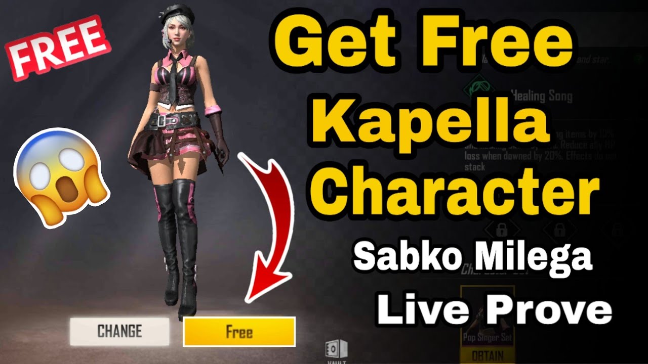 |How To Get Free Kapella Character In FreeFire|Get Free Kapella ...