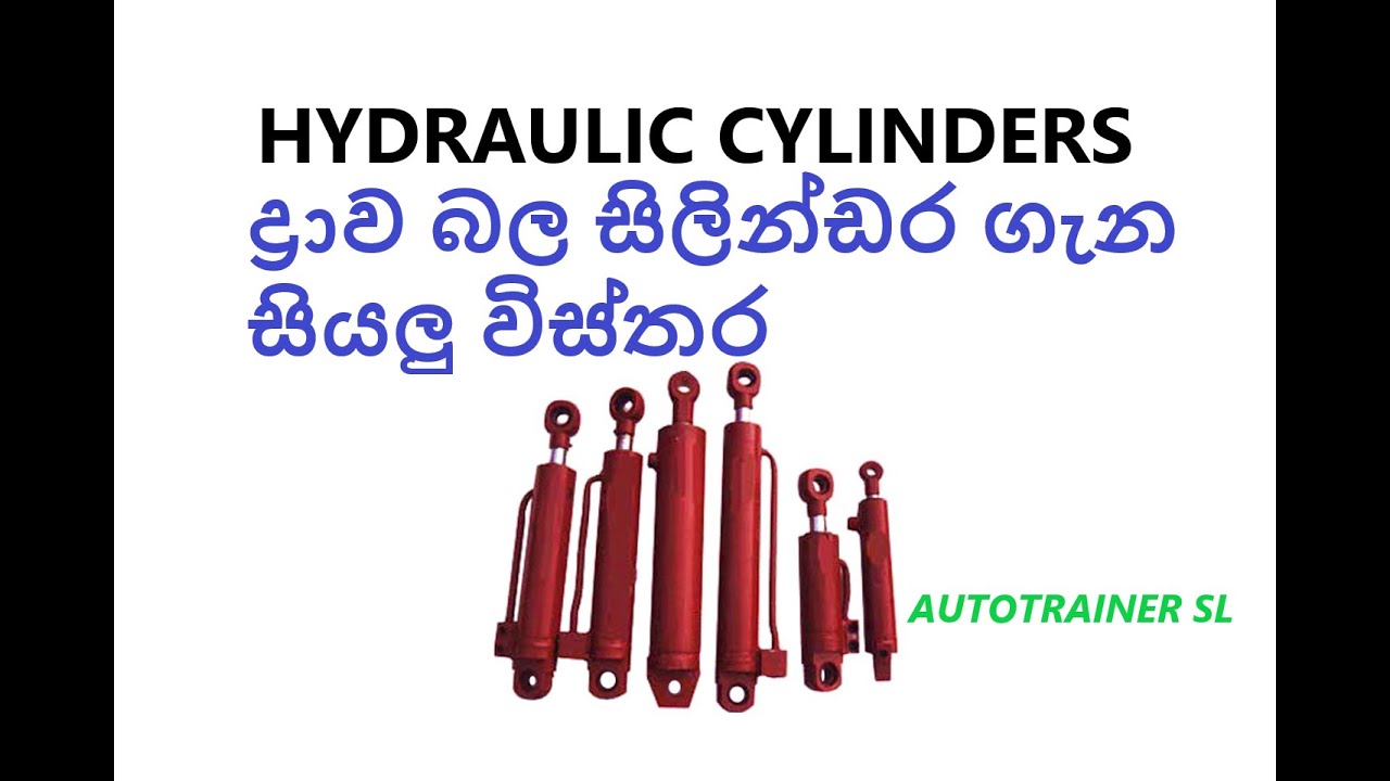 HYDRAULIC CYLINDERS Construction & Operation - YouTube