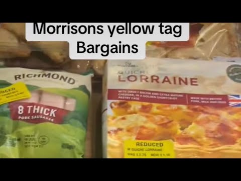 Morrisons reduced yellow tag bargains - YouTube