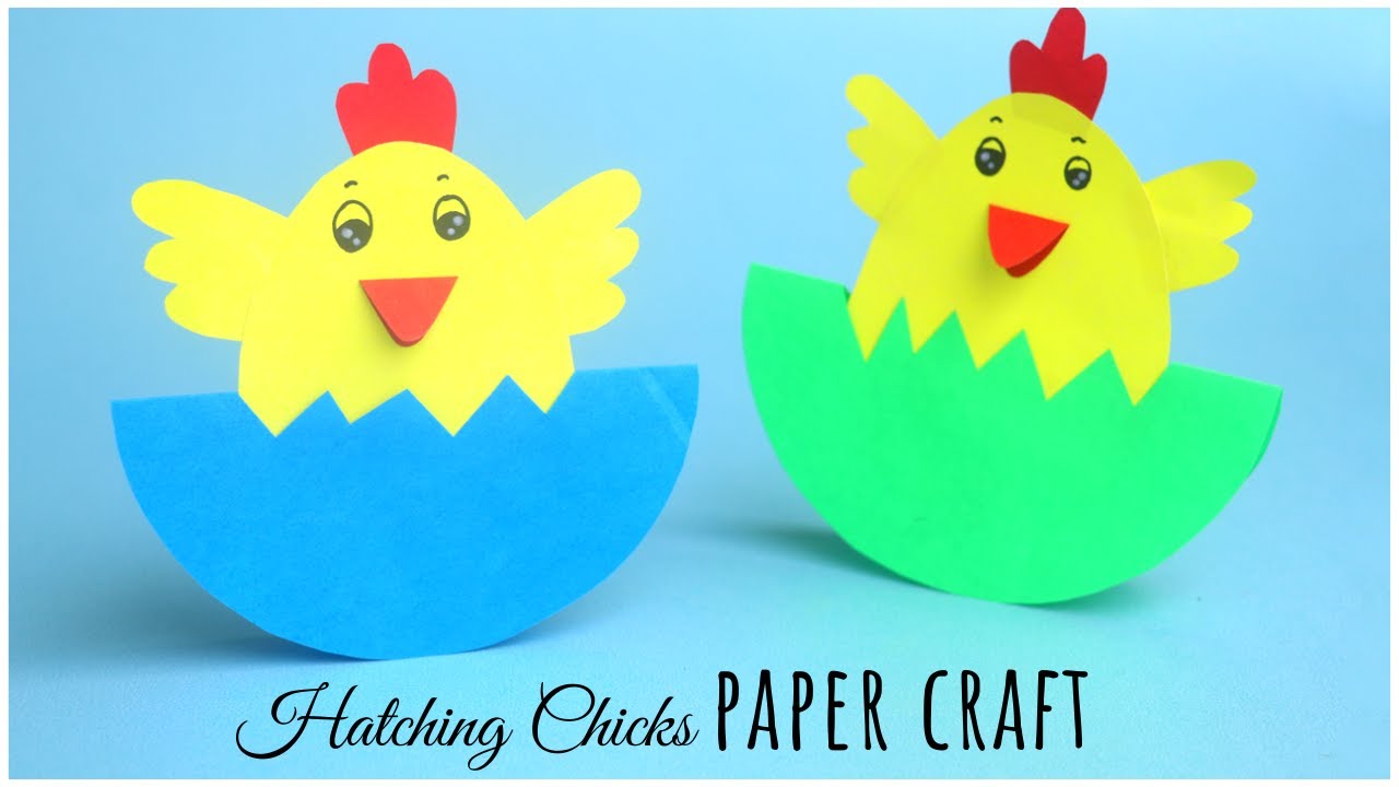 Hatching Chick Easter Craft for Kids | Easy Paper Crafts - YouTube