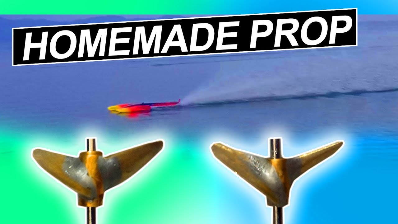 RC BOAT HOMEMADE PROPELLER - YouTube