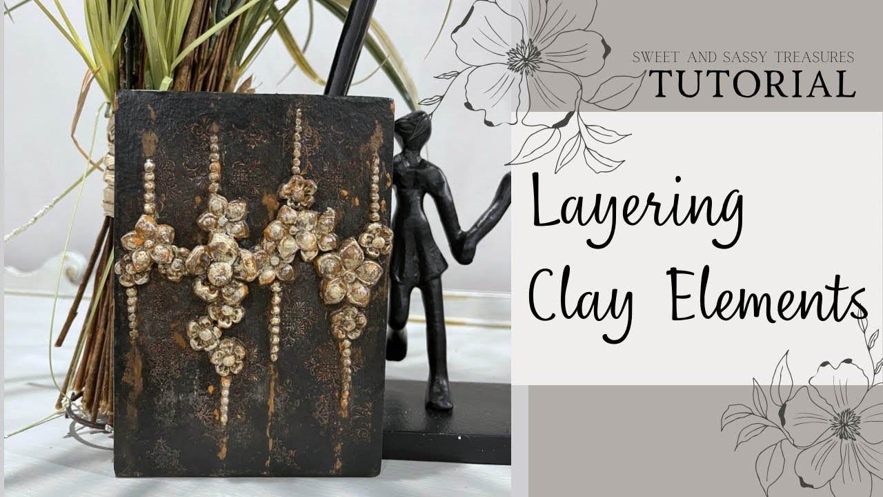 Create Cascading Florals by Layering Clay Elements: DIY Tutorial - YouTube