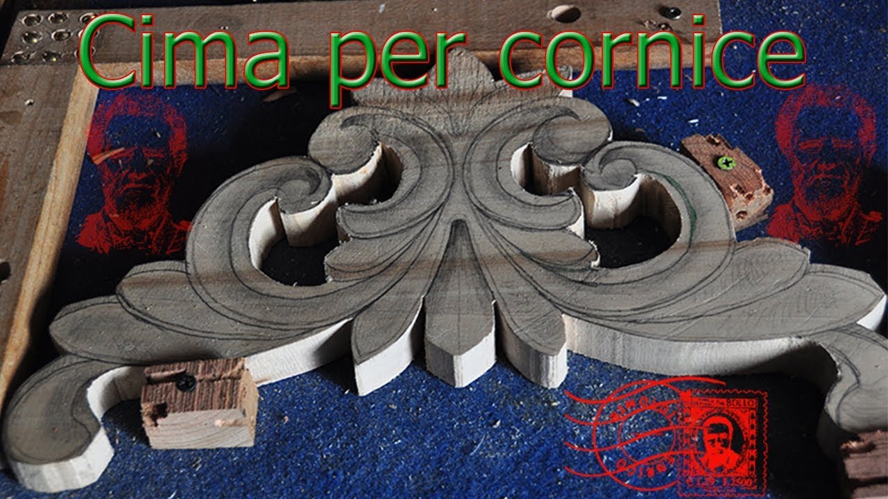 Intagliare una cima per cornice - YouTube