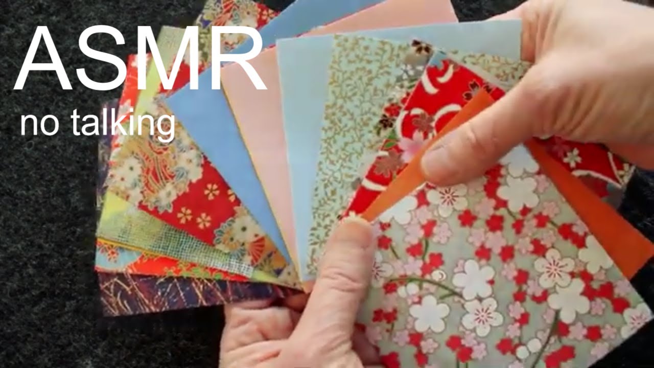 ASMR paper sounds, gentle paper sorting, no talking - YouTube