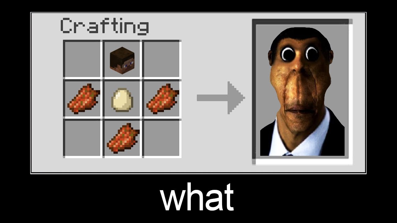 Minecraft wait what meme part 304 (Crafting Obunga Nextbot) - YouTube
