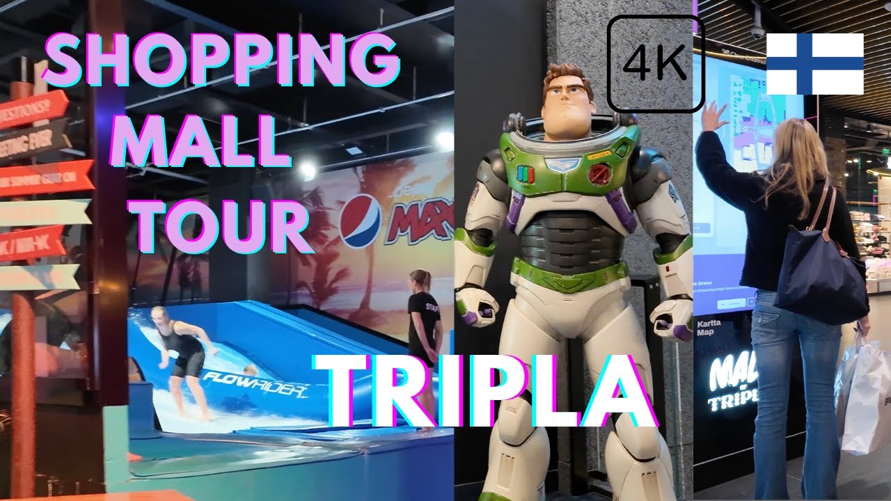 Helsinki 4K Shopping Mall Tour - MALL OF TRIPLA - 2025 Finland - YouTube