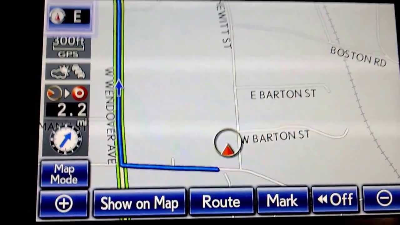 Lexus ES350 - Map Orientation - YouTube