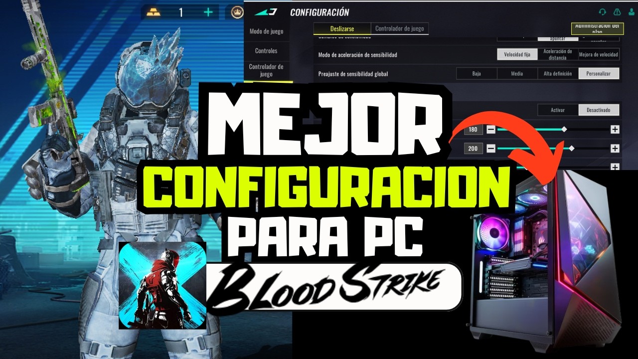 ⚙️CONFIGURACIÓN PERFECTA: PARA BLOOD STRIKE EN PC💻| 🚀LA MEJOR ...