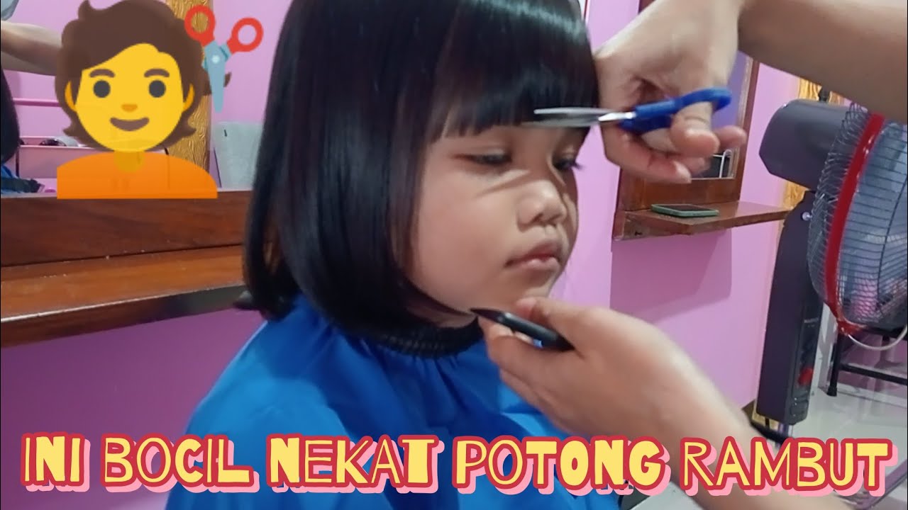 TUTORIAL POTONG RAMBUT ANAK CEWE - YouTube