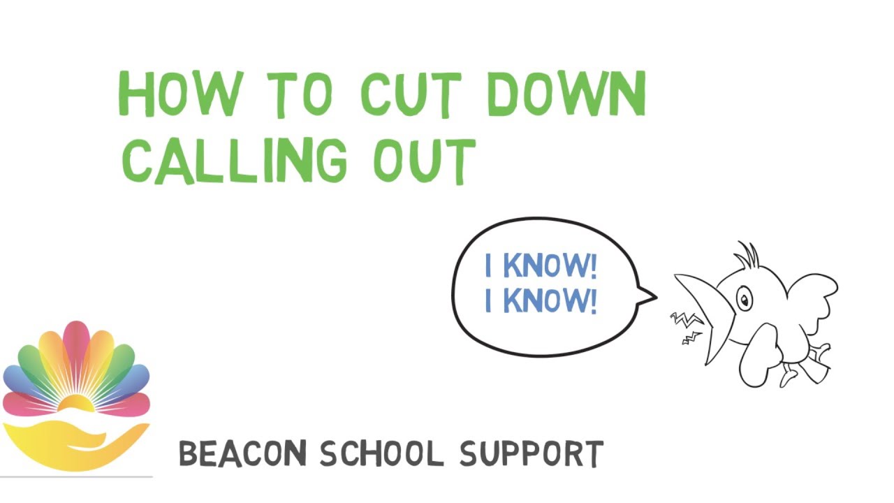 How to cut down on calling out - YouTube
