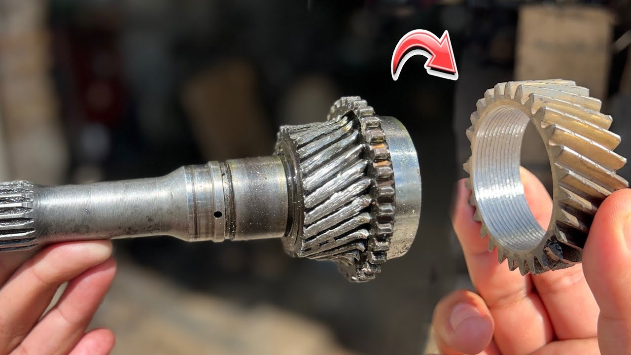 Replace the Broken Tooth of Input Shaft with Threads Process || How to ...