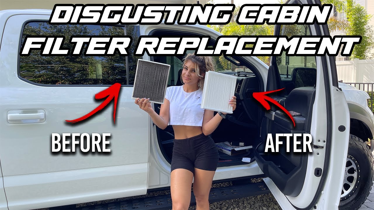 CHANGING CABIN FILTER ON MY 2019 RAPTOR - YouTube