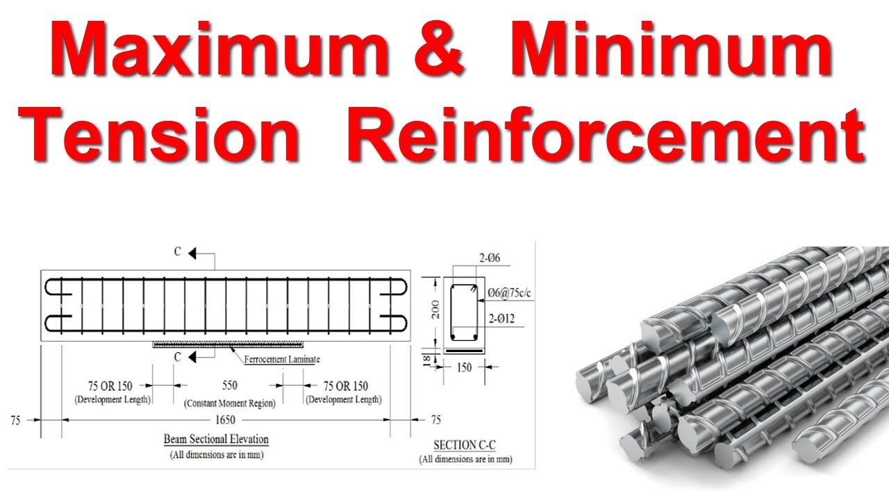 Maximum and Minimum Tension Reinforcement in Beams - YouTube