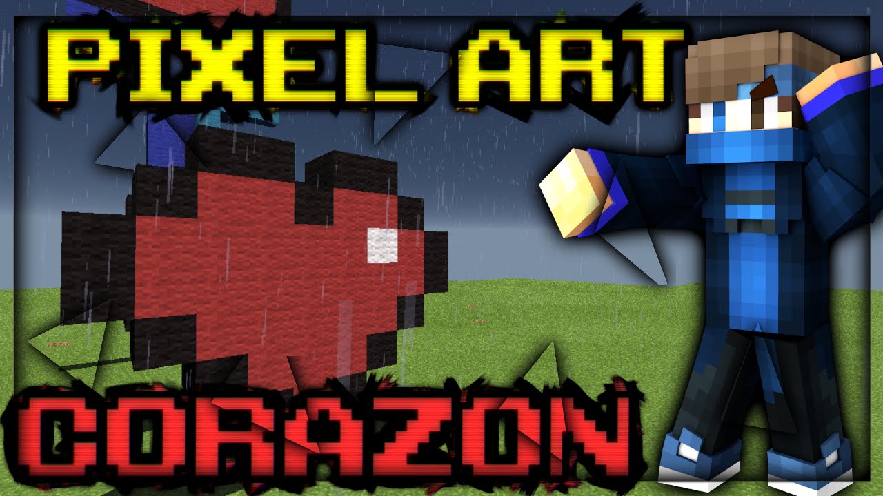 COMO HACER UN CORAZON EN MINECRAFT - YouTube