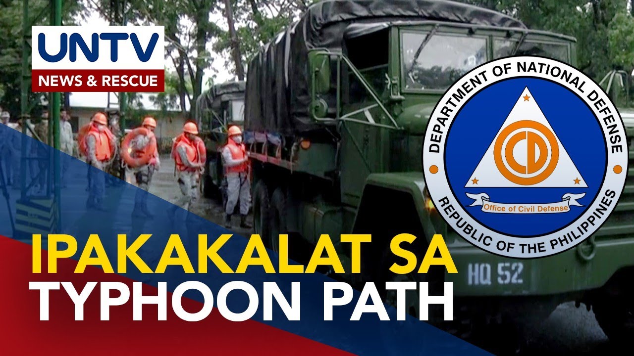 Rescue teams at relief goods, maagang ilalagay sa mga lugar na ...