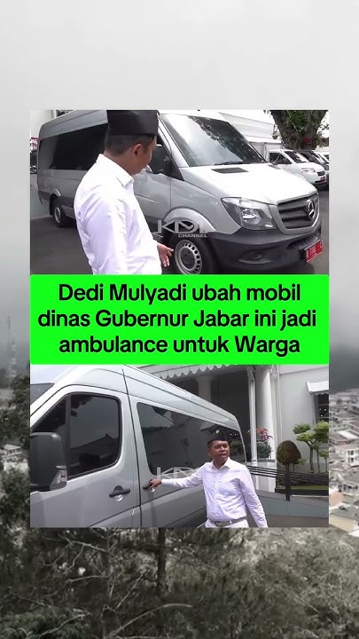 dedi mulyadi ubah mobil dinas gubernur jabar ini jadi ambulance untuk warga - YouTube