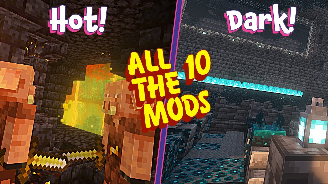 Bastion Raid + Ancient City Sneaking - All the Mods 10 [9] - YouTube