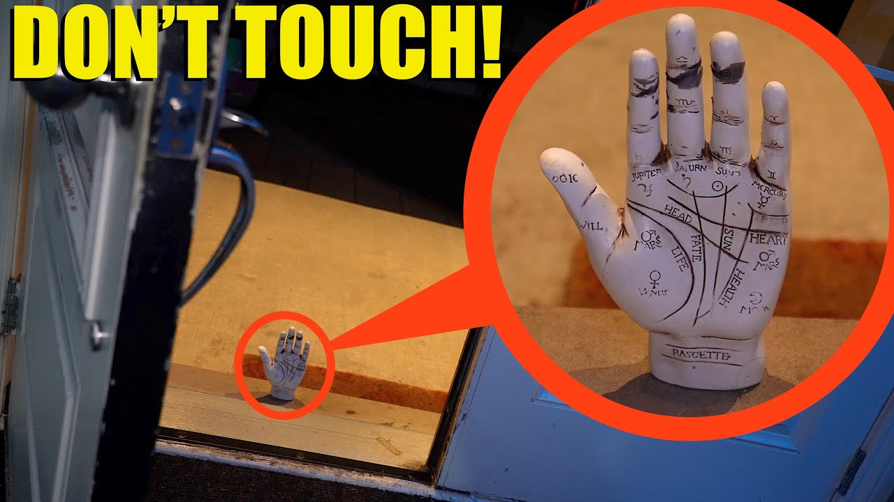 if you ever see this demon hand outside your house, don't touch it ...