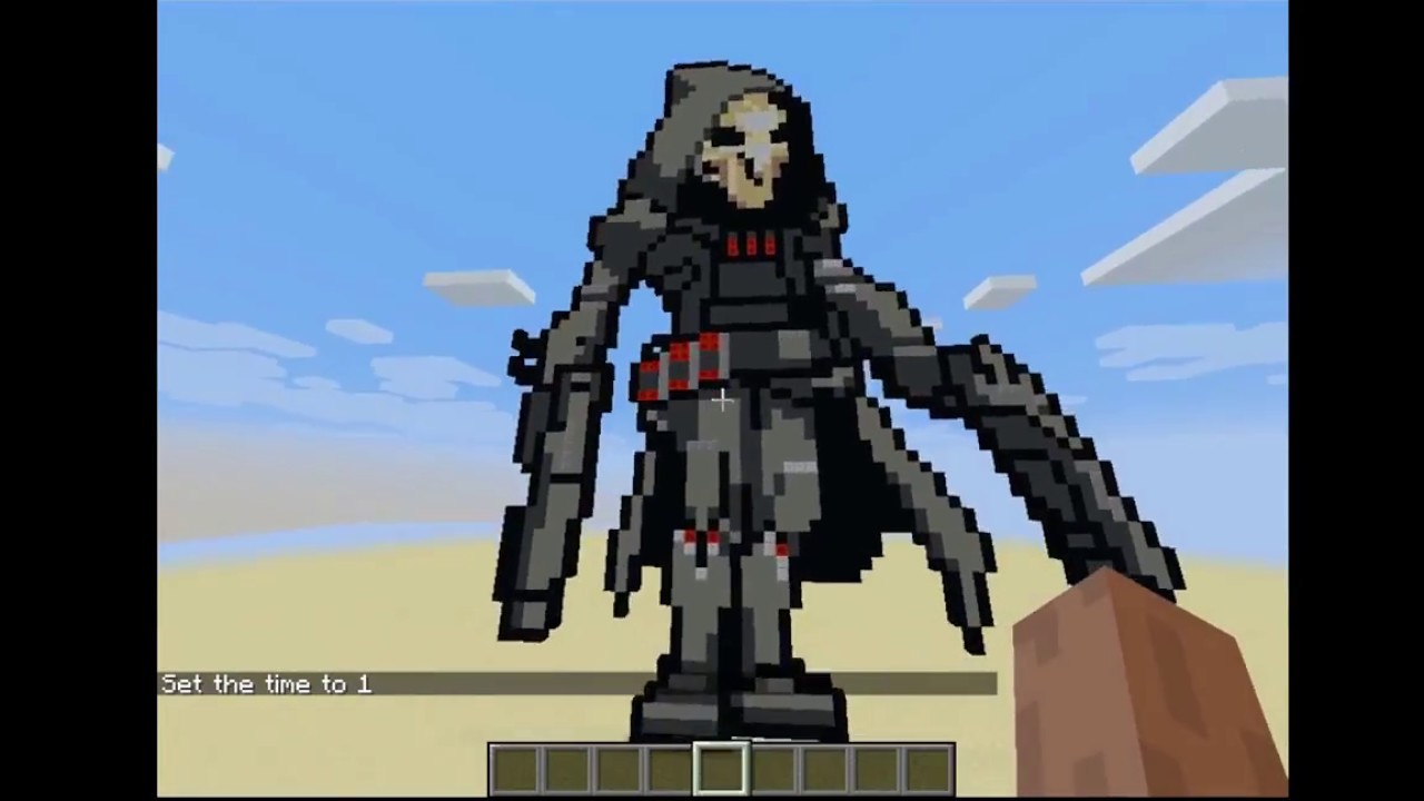 overwatch reaper pixel spray complete - YouTube