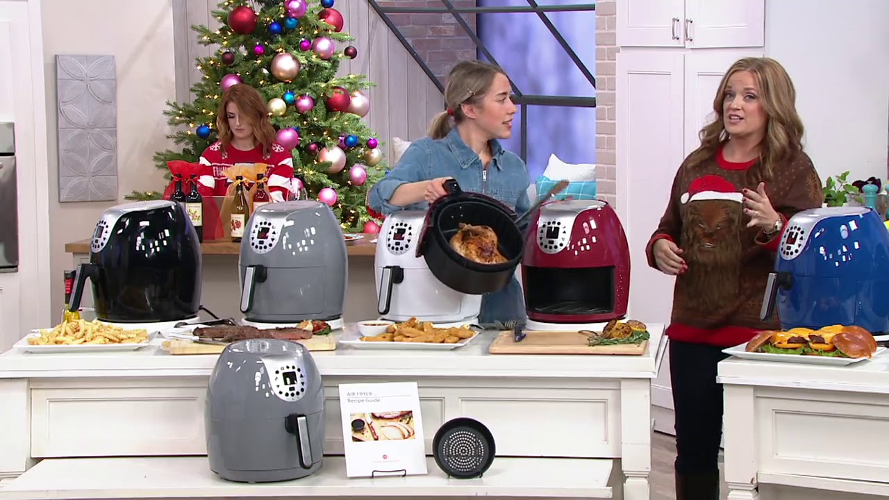 Cook's Essentials 5.3-qt Digital Air Fryer w/ 10 Presets & Pan on QVC ...