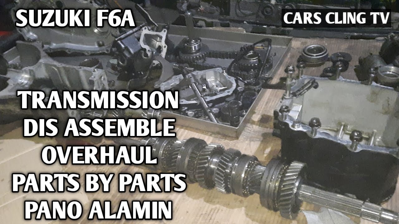 SUZUKI MULTICAB F6A ENGINE GENERAL OVERHAUL TRANSMISSION PARTS BY PARTS ...