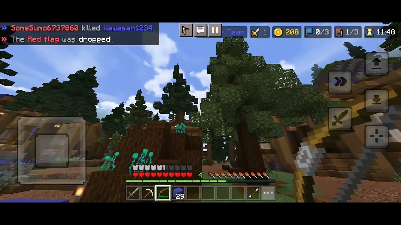 Minecraft Gameplay | The Hive | capture the flag (part 2) - YouTube