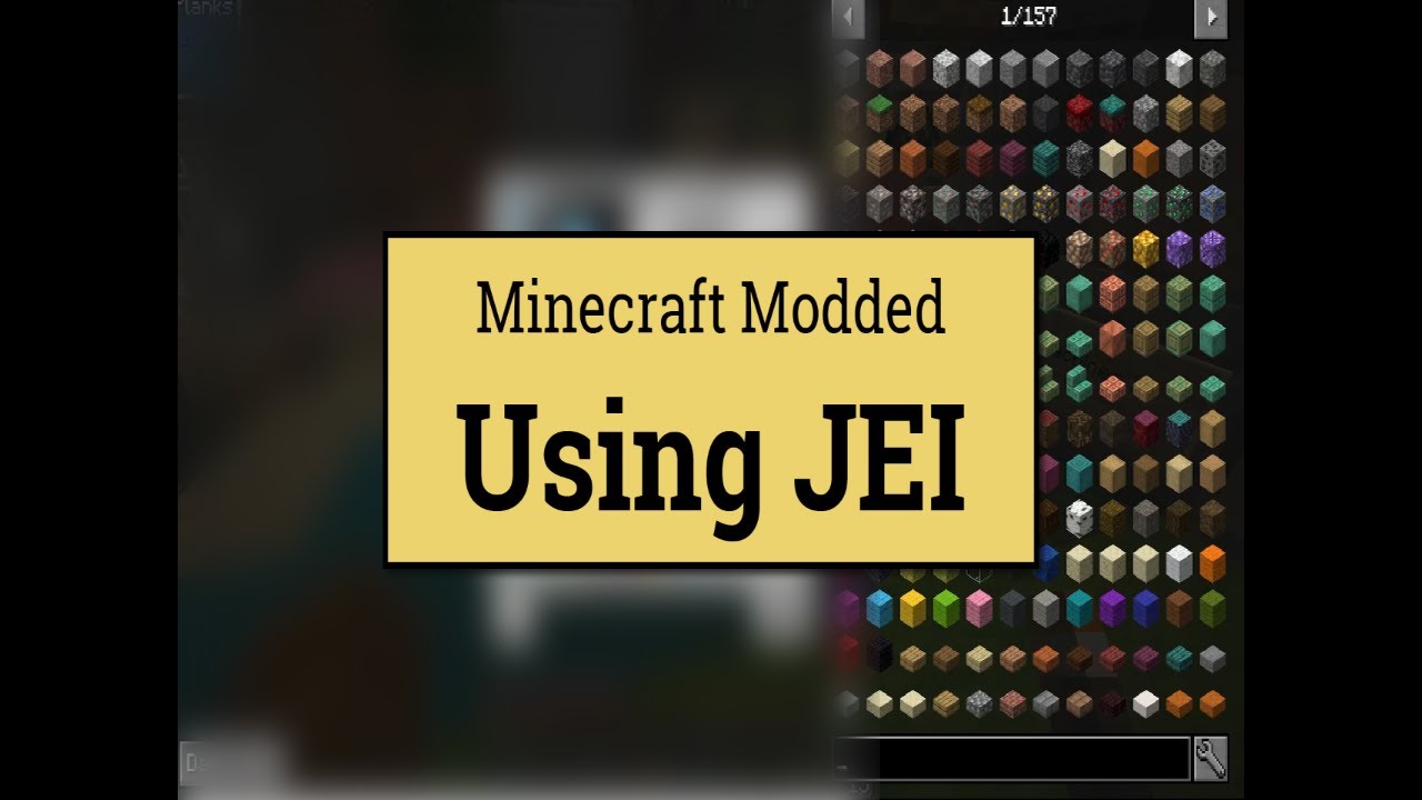 Minecraft modded: Using JEI - YouTube