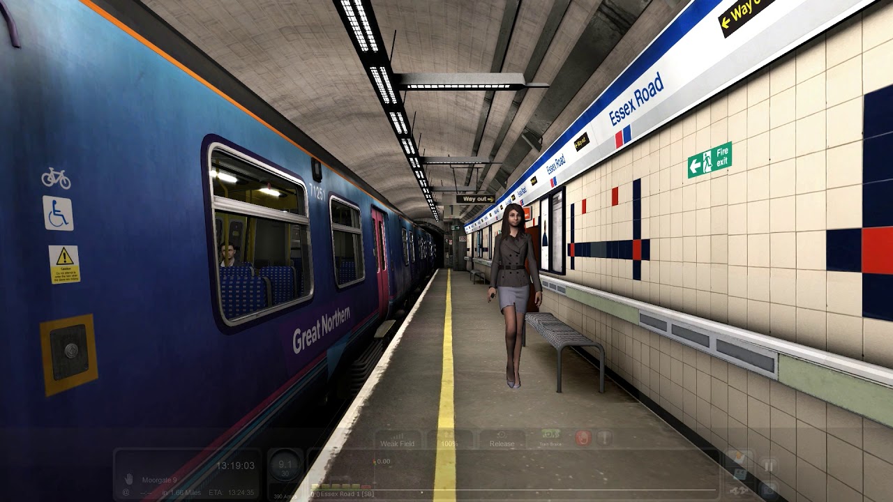 Northern City Line - Tunnel Section - YouTube