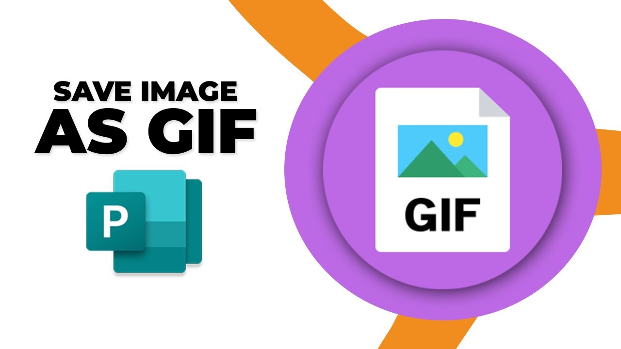 How to save image from Publisher as a gif - YouTube