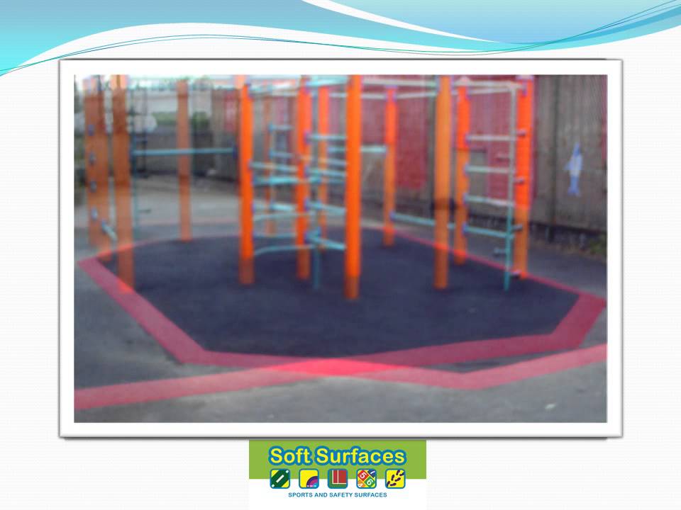 Perimeter Band Wetpour Rubber Playground Repair in Liverpool - YouTube