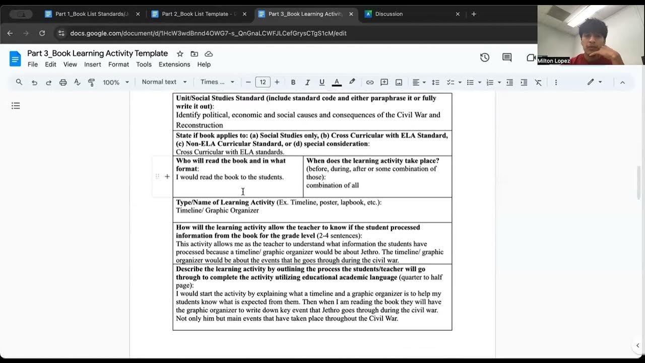 Step 3 of My social studies booklist project - YouTube