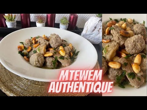 Mtewem ,boulettes de viande sauce blanche recette algerienne مثوم ...