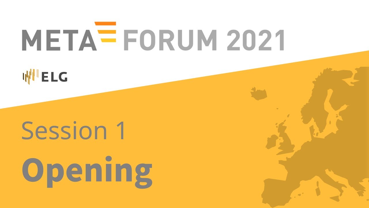 META-FORUM 2021 — Session 1: Opening - YouTube