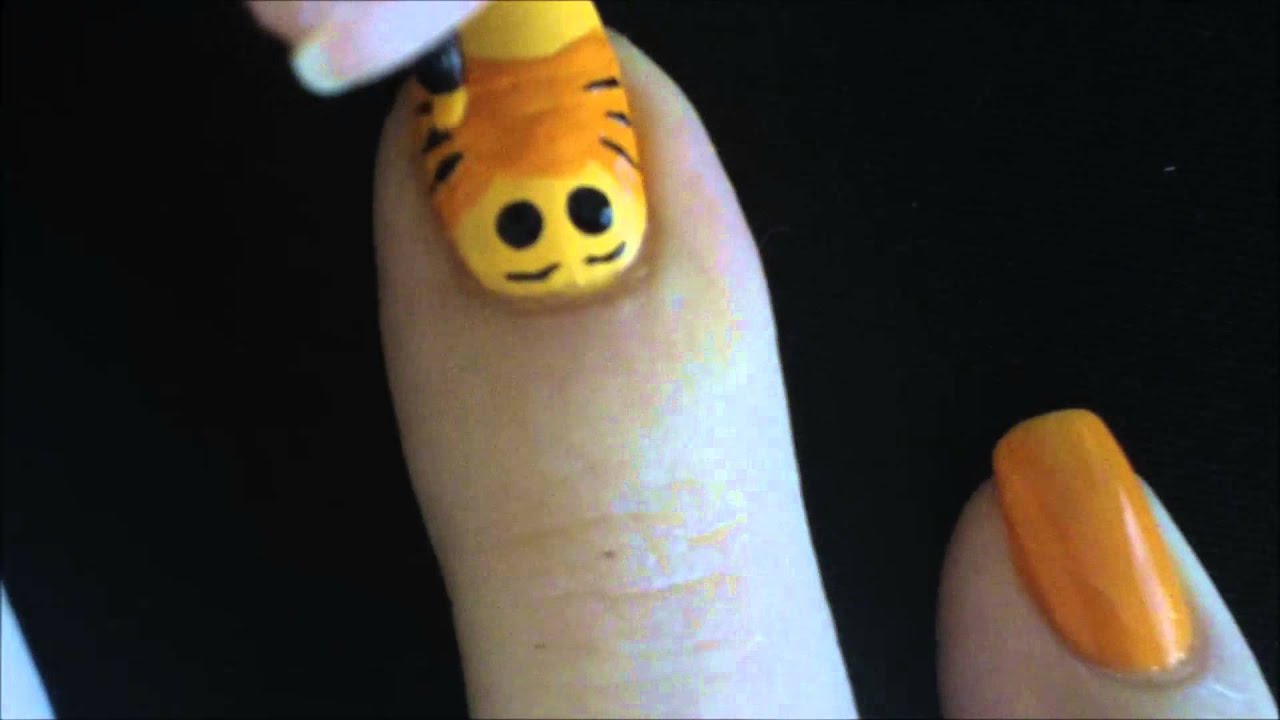 Tigger Nail Art Design. - YouTube
