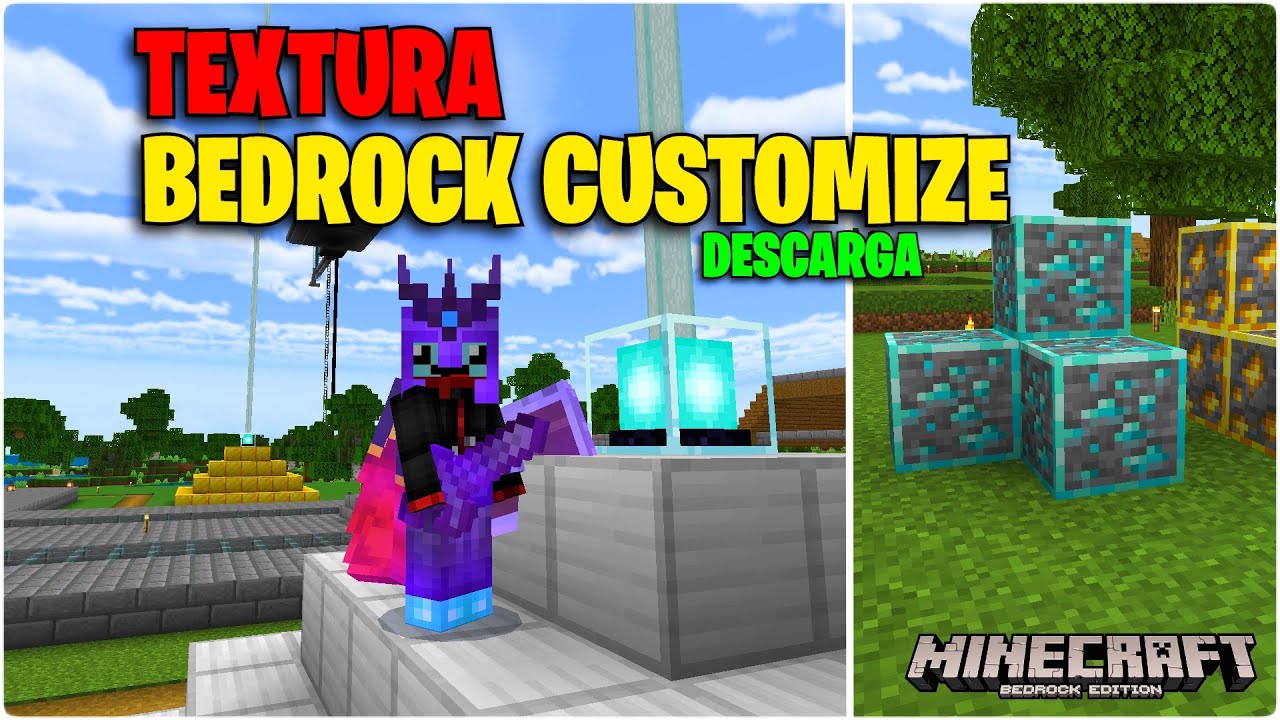 BEDROCK CUSTOMIZE para Minecraft Bedrock 1.18 | Textura 16x | Armadura ...