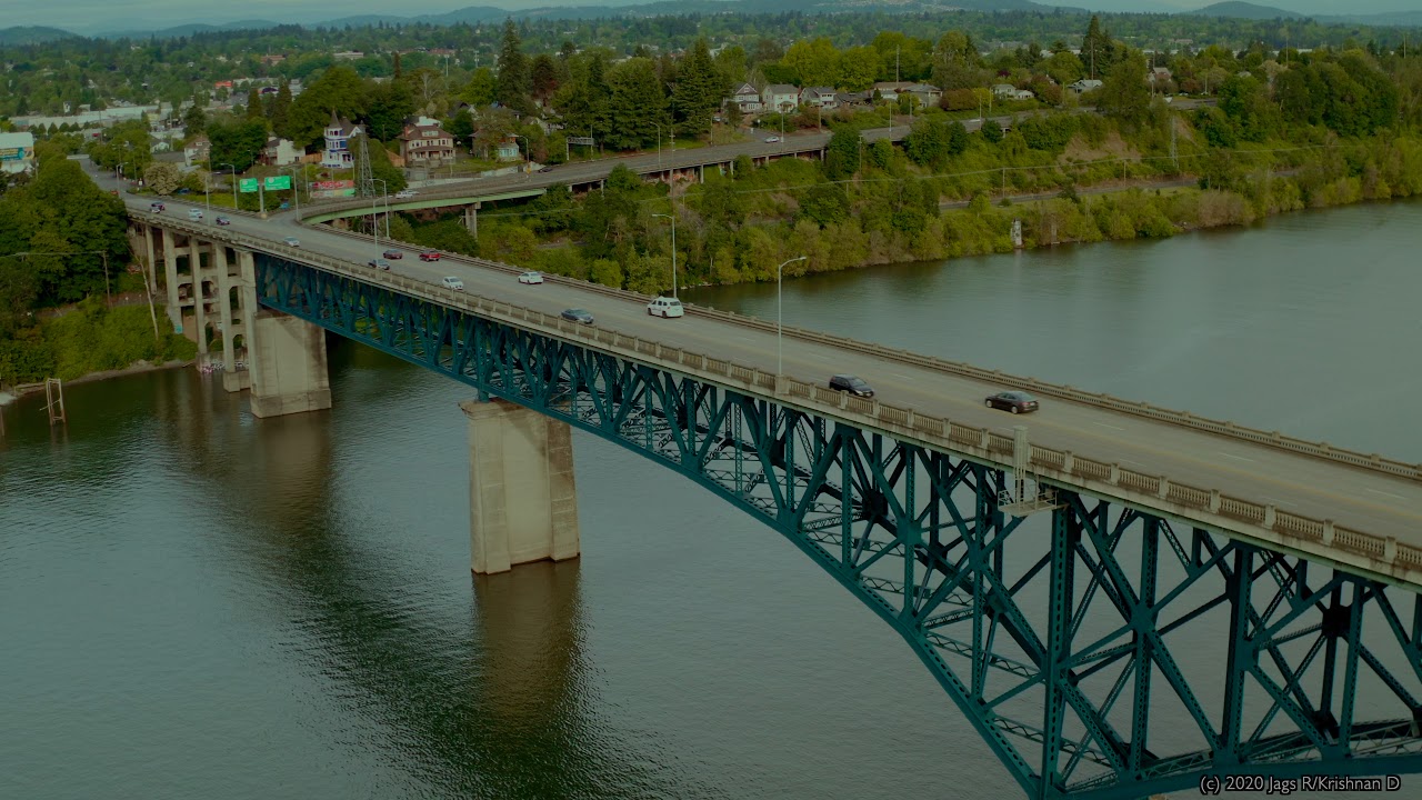 Ross Island Bridge HDR - YouTube