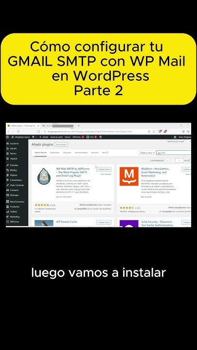 Configura Gmail SMTP en WordPress con WP Mail | Guía 2024 - Video completo https://bit.ly ...