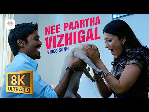 3 - Nee Paartha Vizhigal 8K/4K Video Song | Dhanush, Shruti Haasan | Anirudh Ravichander