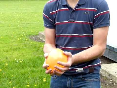 Catching water balloon in slow motion - YouTube