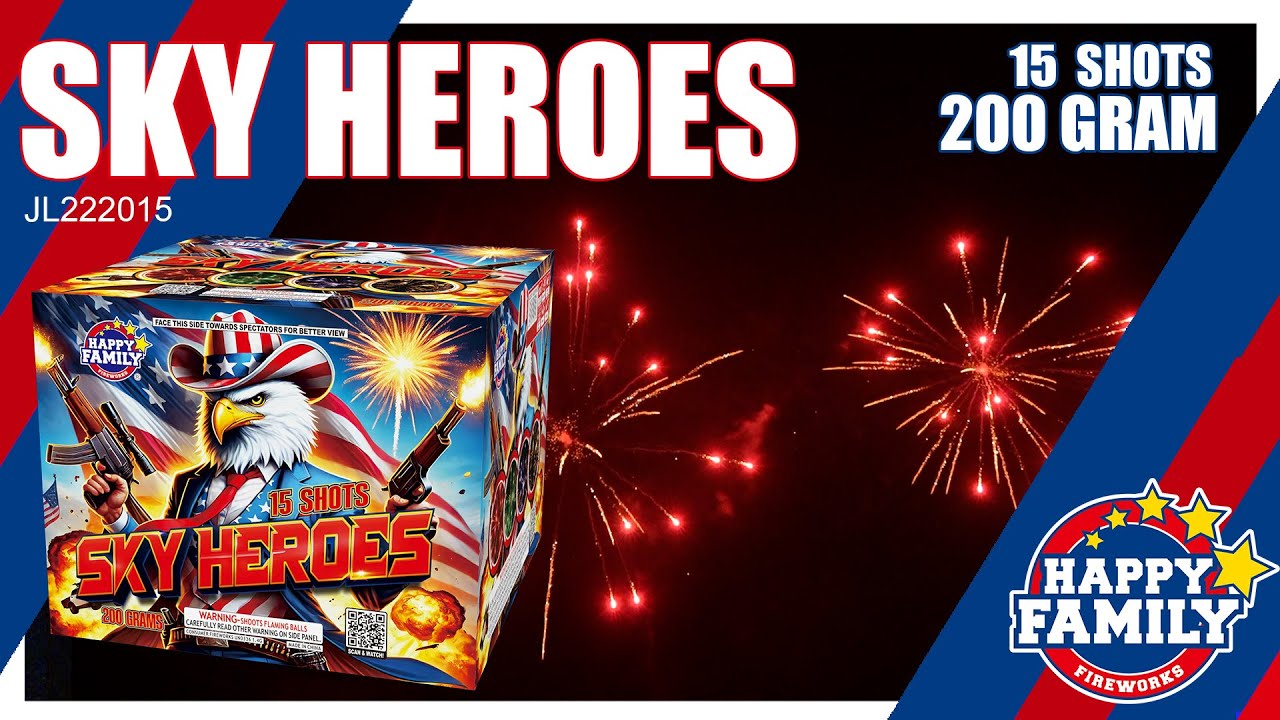 JL222015 SKY HEROES from Happy Family Fireworks #fireworks - YouTube