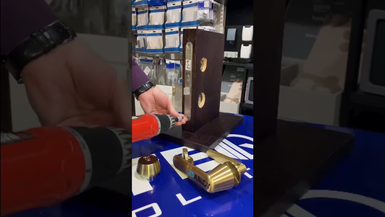 The Installation of ABLOY LC 210 Lock, ABLOY CY039T Cylinder and ABLOY Domus 12 Handle - YouTube