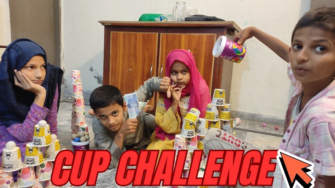 Hilarious Cup's Tower Game|Family Fun And Entertainment - YouTube