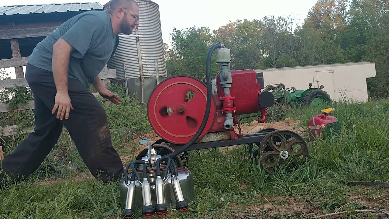 Taylor vacuum engine with milker - YouTube