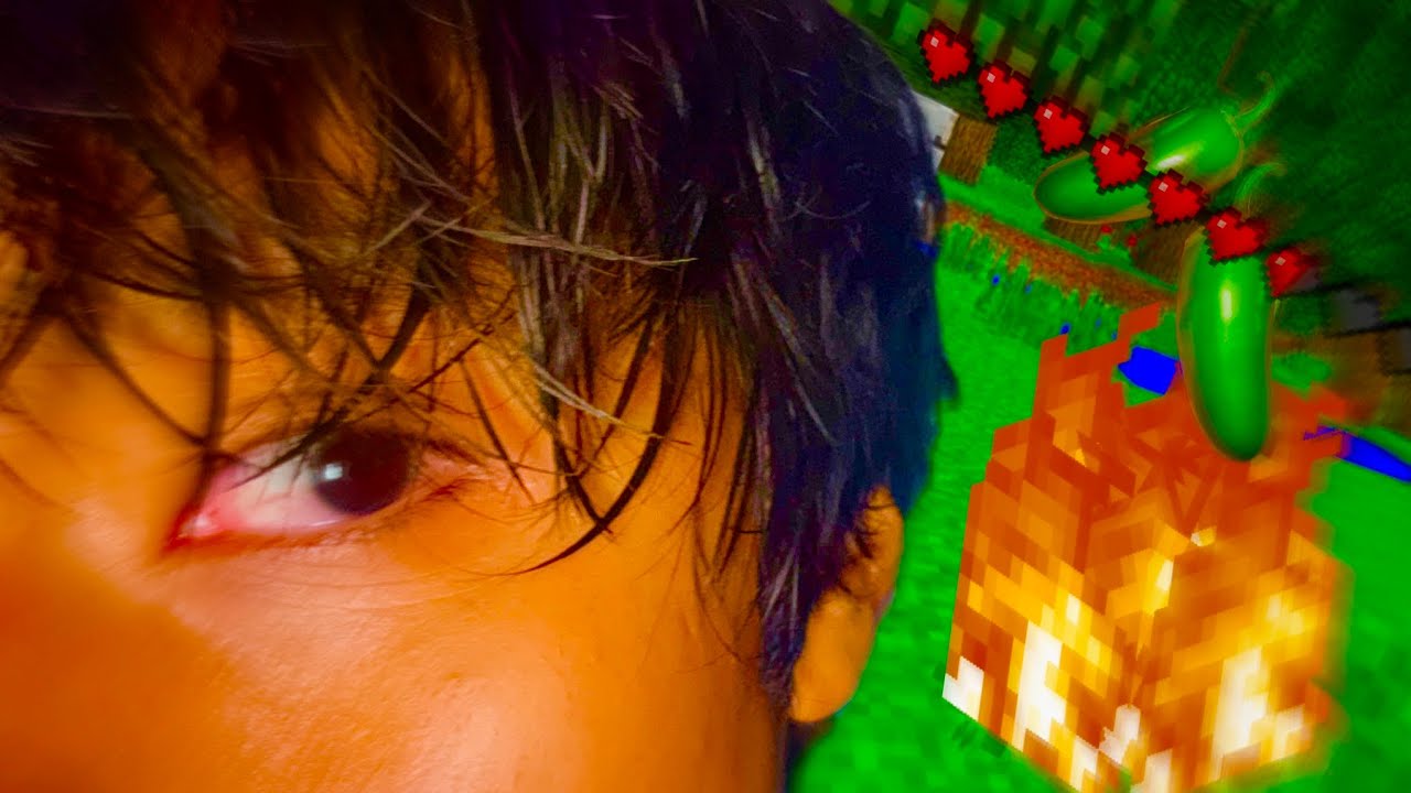 Everytime I take damage in minecraft I eat a Jalapeño - YouTube