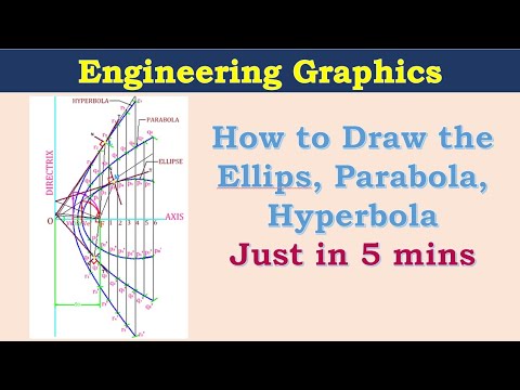 Just in 5 Mins | How to draw the Hyperbola, Parabola and Ellipse ...