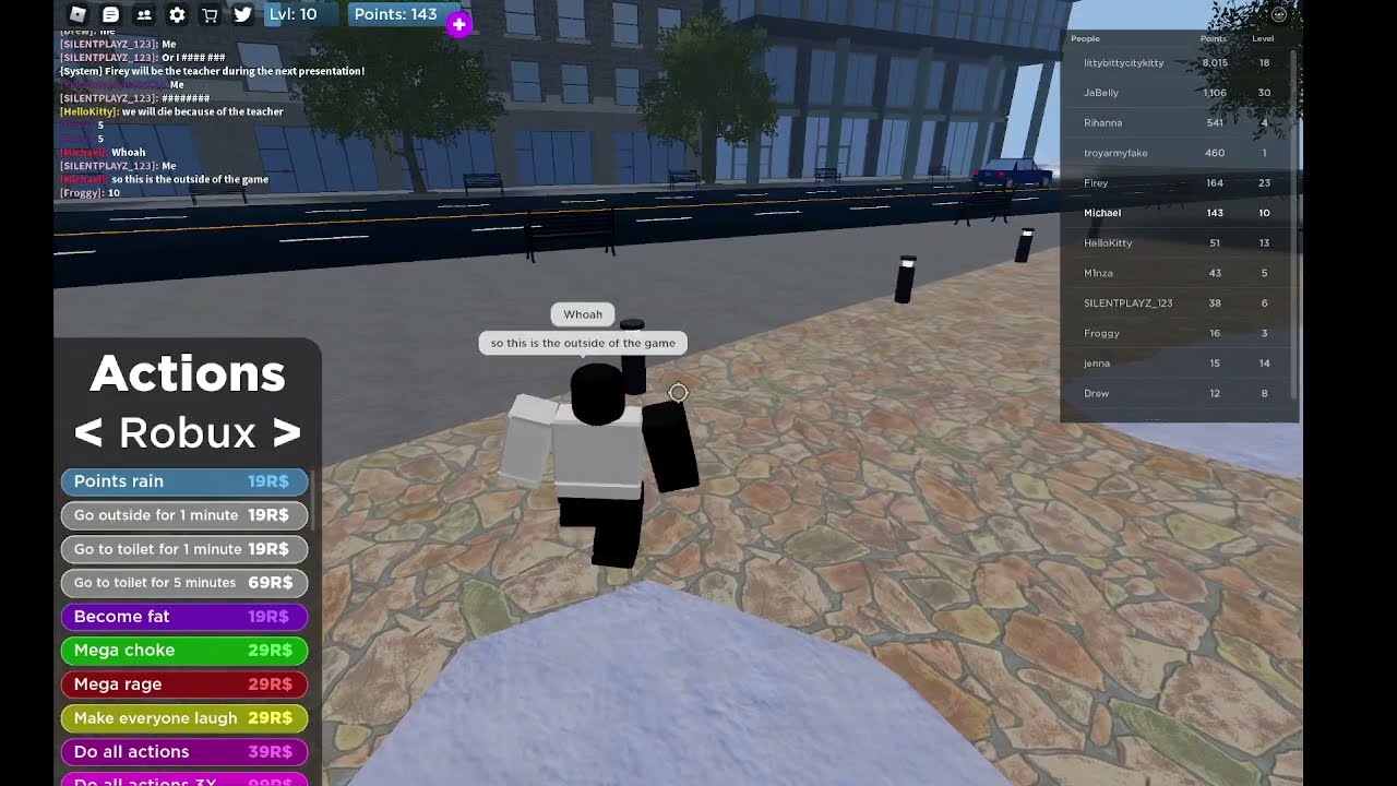 What the outside looks like in the Roblox presentation experience - YouTube